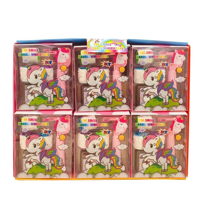 Little Horse Handle Wheel Roller Stamp With Inkpad... – Grandado