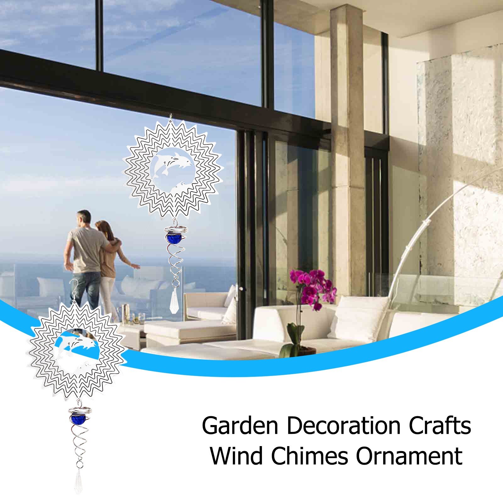 Outdoor Living Wind Chimes Yard Garden Spinner Win... – Vicedeal