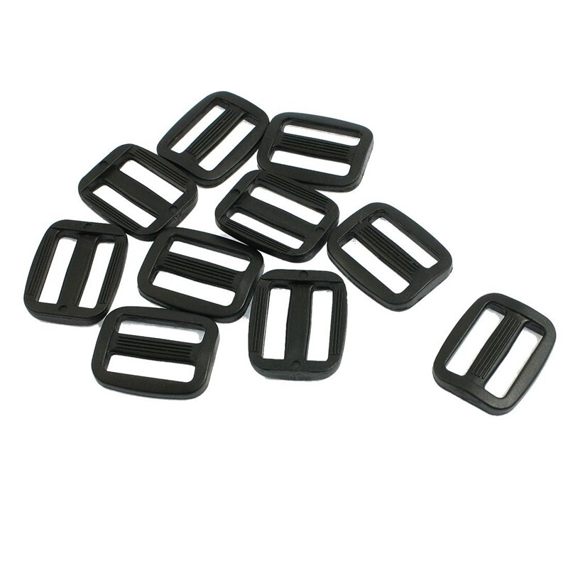 Webbing 25/32 " sort hård plast glide rektangel sp... – Grandado