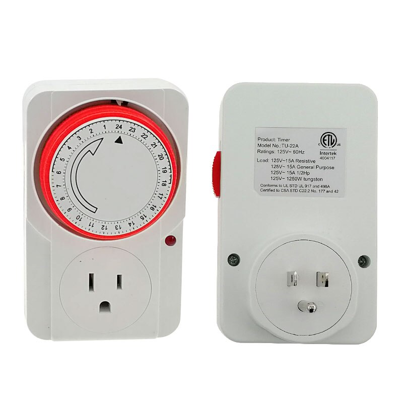 24 Hour Cyclic Timer Switch Kitchen Timer Outlet L... – Vicedeal