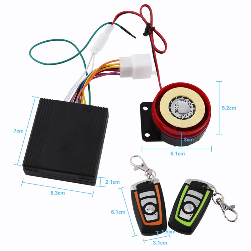 12V Fernbedienung Motorrad Alarm System Universal ... – Grandado