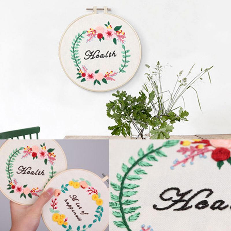 DIY Embroidery Starter Set With Embroidery Hoop Se... – Grandado
