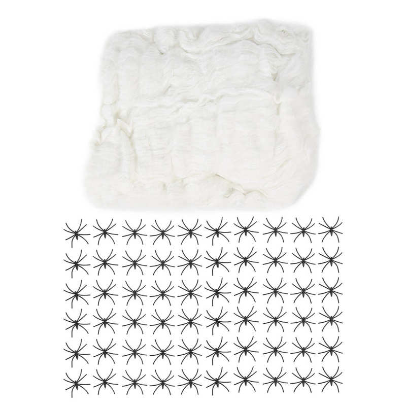 Halloween Spiders Web Decorations Party Supplies P... – Grandado