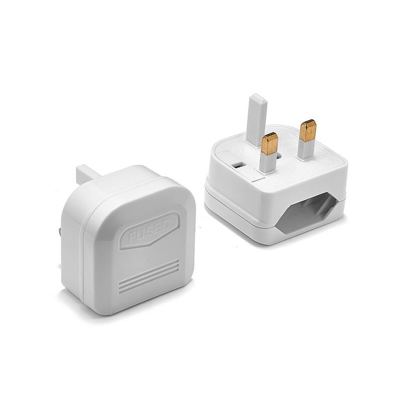 Eu 2pin Naar Uk 3pin Power Plug In Adapter Convert... – Vicedeal