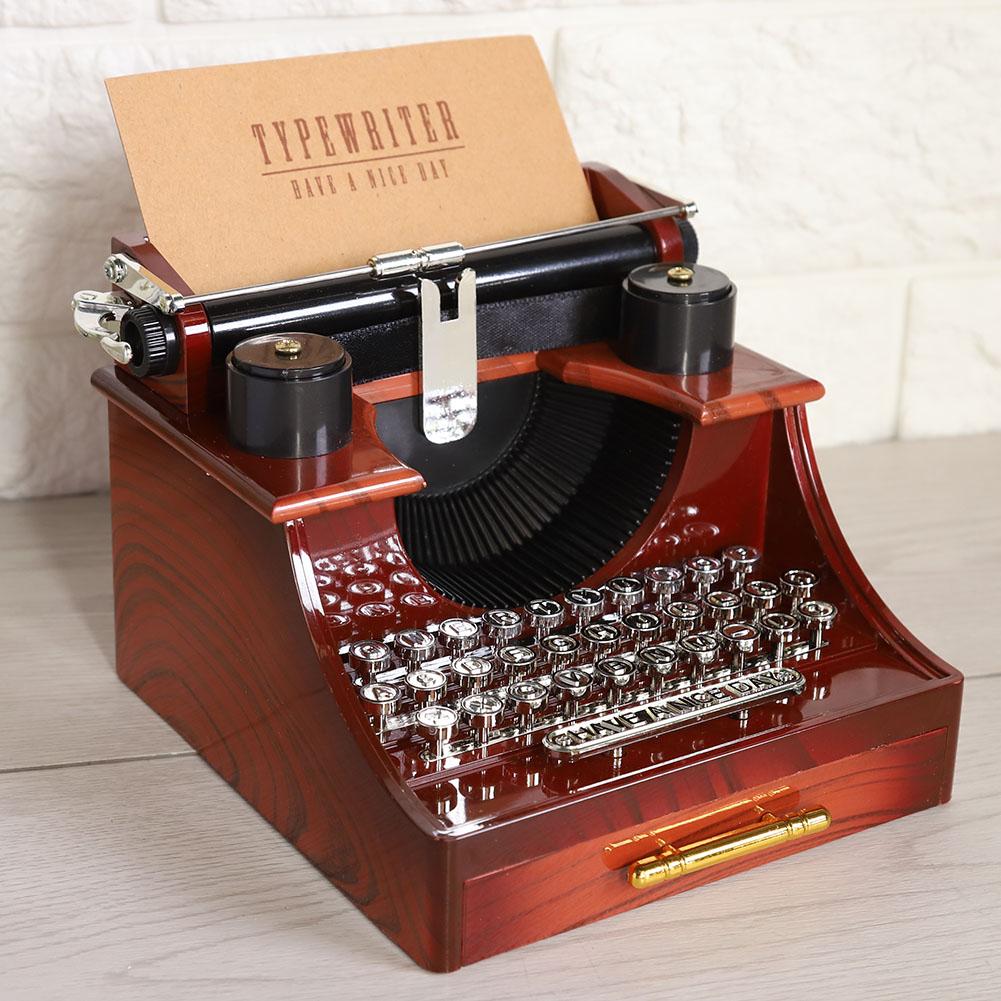 Cikonielf Vintage Typewriter Style Mechanical Musi... – Grandado