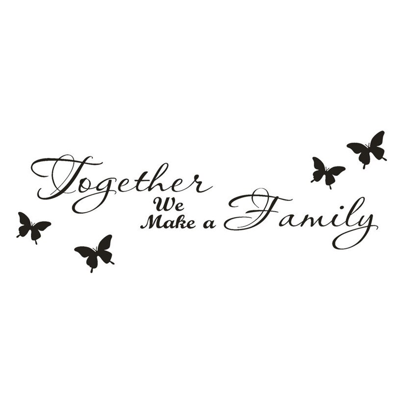 Together We Make a Family Removable Art Vinyl Mura... – Vicedeal