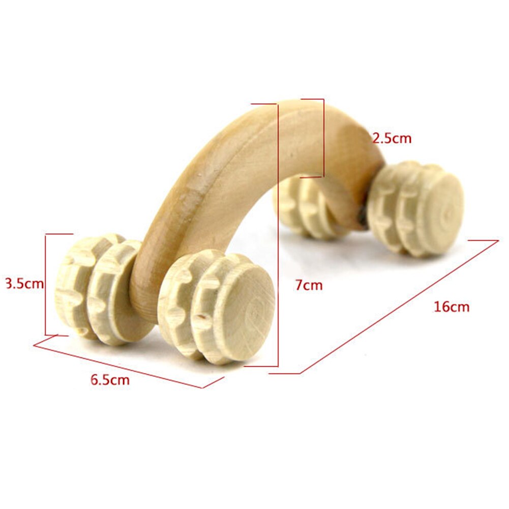 Antislip Handheld 4 Wheels Body Face Roller massag... – Grandado