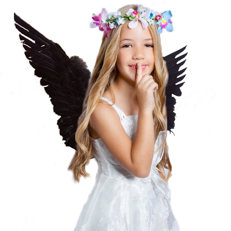 Volwassen Kid Angel Wings Feather Fairy Night Part... – Vicedeal