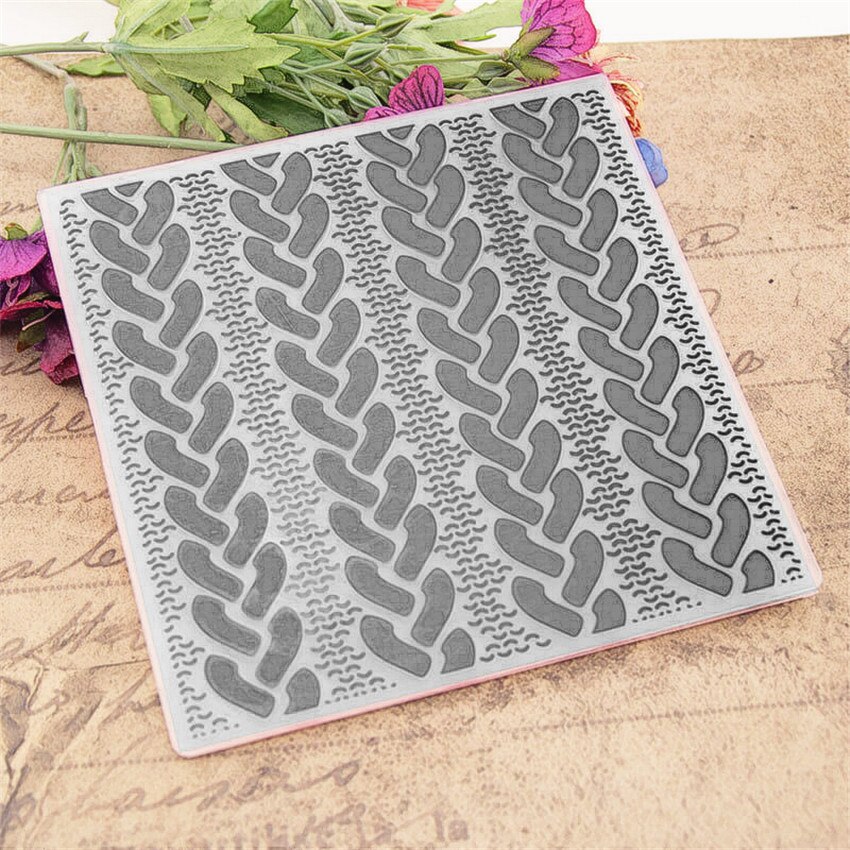 15x15cm rope Embossing folders Plastic bump Scrapb... – Grandado