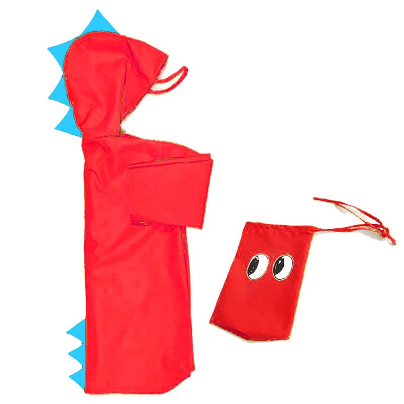 Liten dinosaurie tecknad enfärgad regnrock barn da... – Grandado