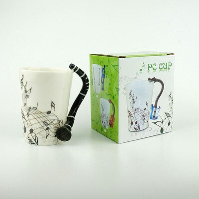 ceramic musical instrument handle mug coffee mug c... – Grandado