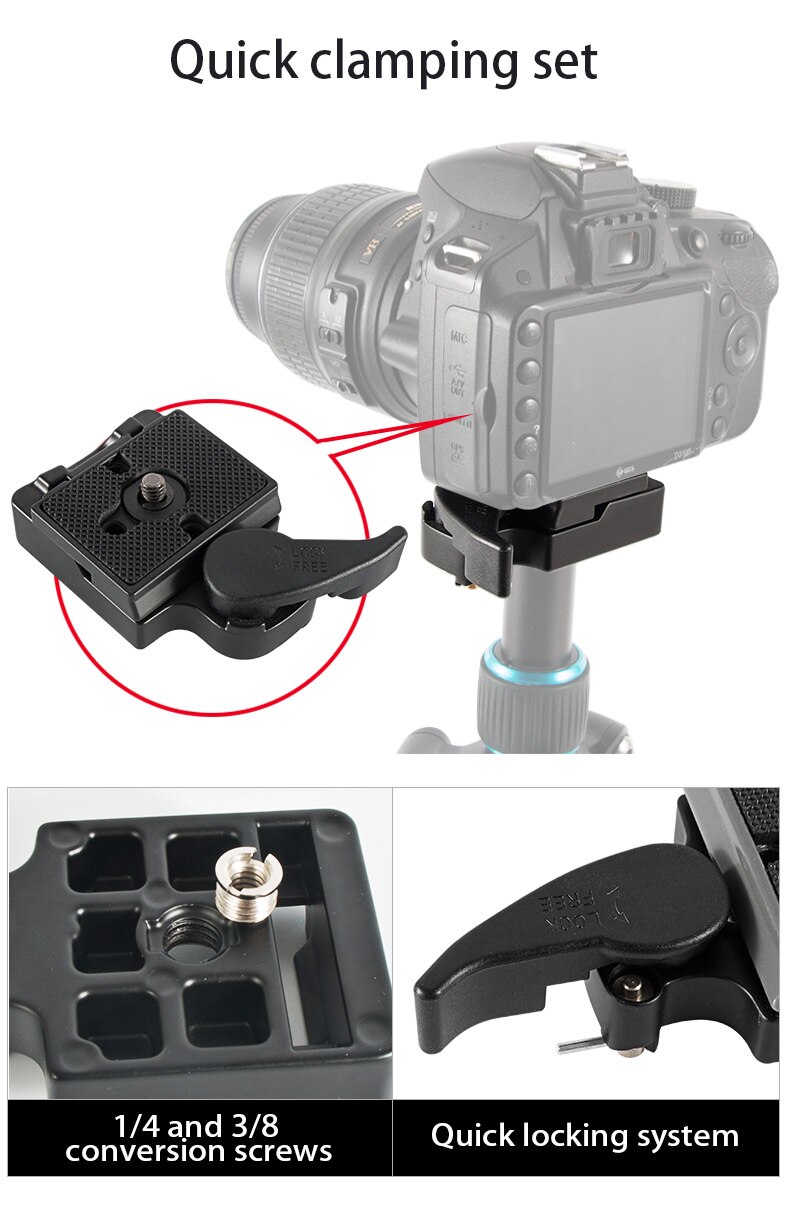 Cradle: Aluminum Tripod Camera Quick Release Plate... – Grandado