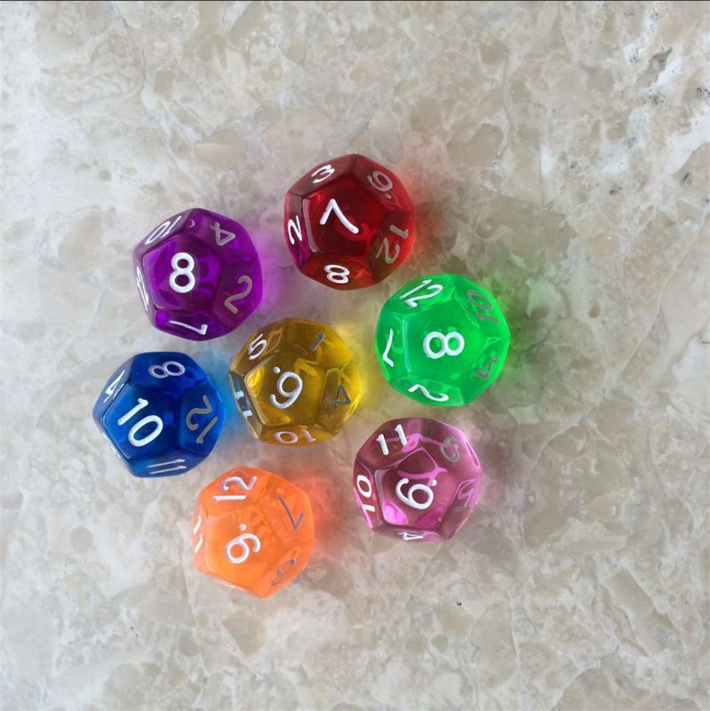 Dices Toy 25 Count Assorted Pack of 12 Sided Dice ... – Grandado