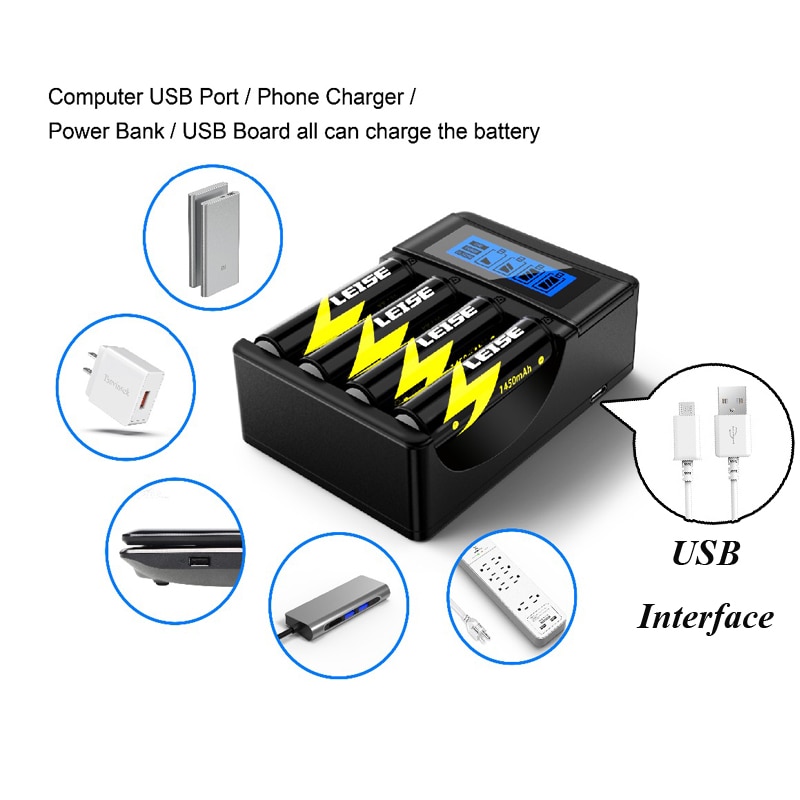 Leise Battery Charger For AA AAA rechargeable batt... – Grandado