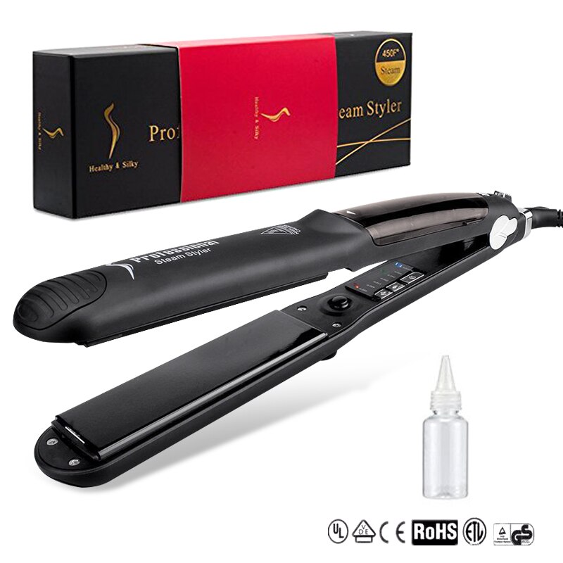 1Pc Salon Styler Ceramic Steam Electric Hair Strai... – Vicedeal