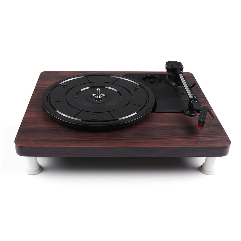 Wood Color Record Retro Player 33RPM Portable Audi... – Grandado