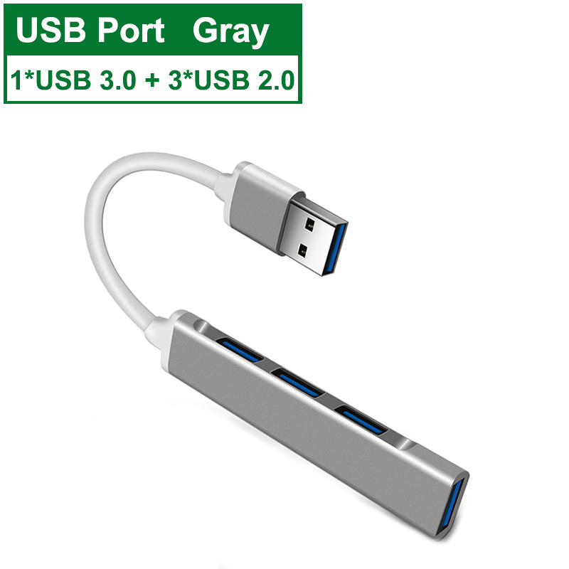 Type C Naar 4 Port Usb 2.0 Hub Ondersteuning Otg F... – Vicedeal