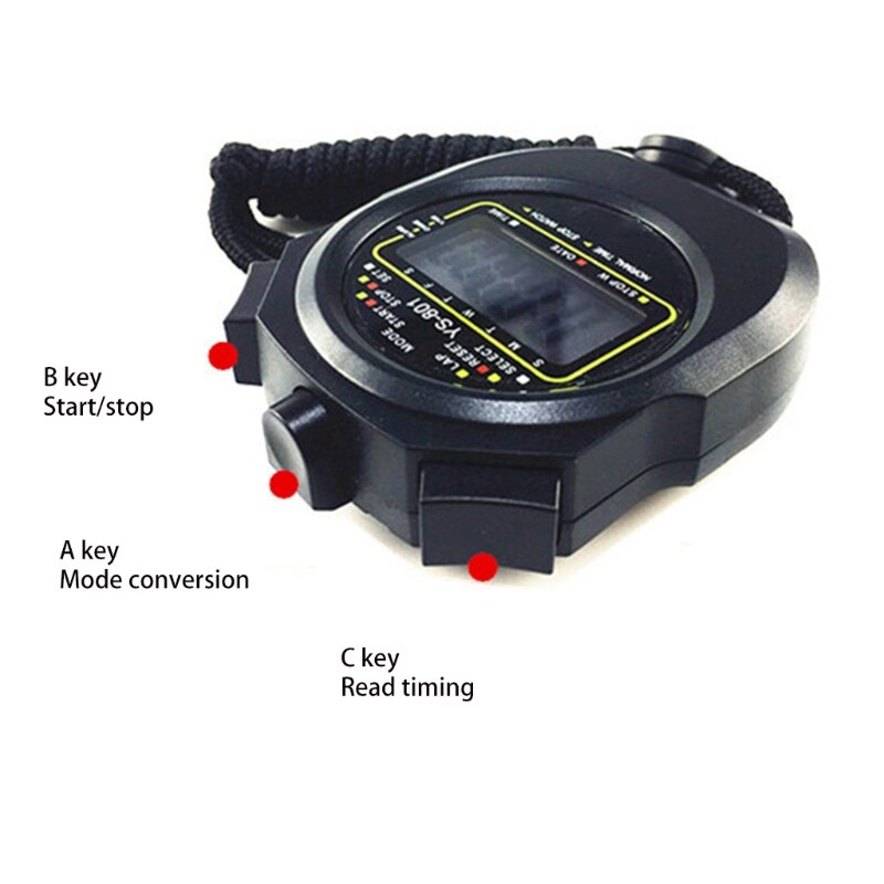 Multi-Function Electronic Digital Sport Stopwatch ... – Vicedeal