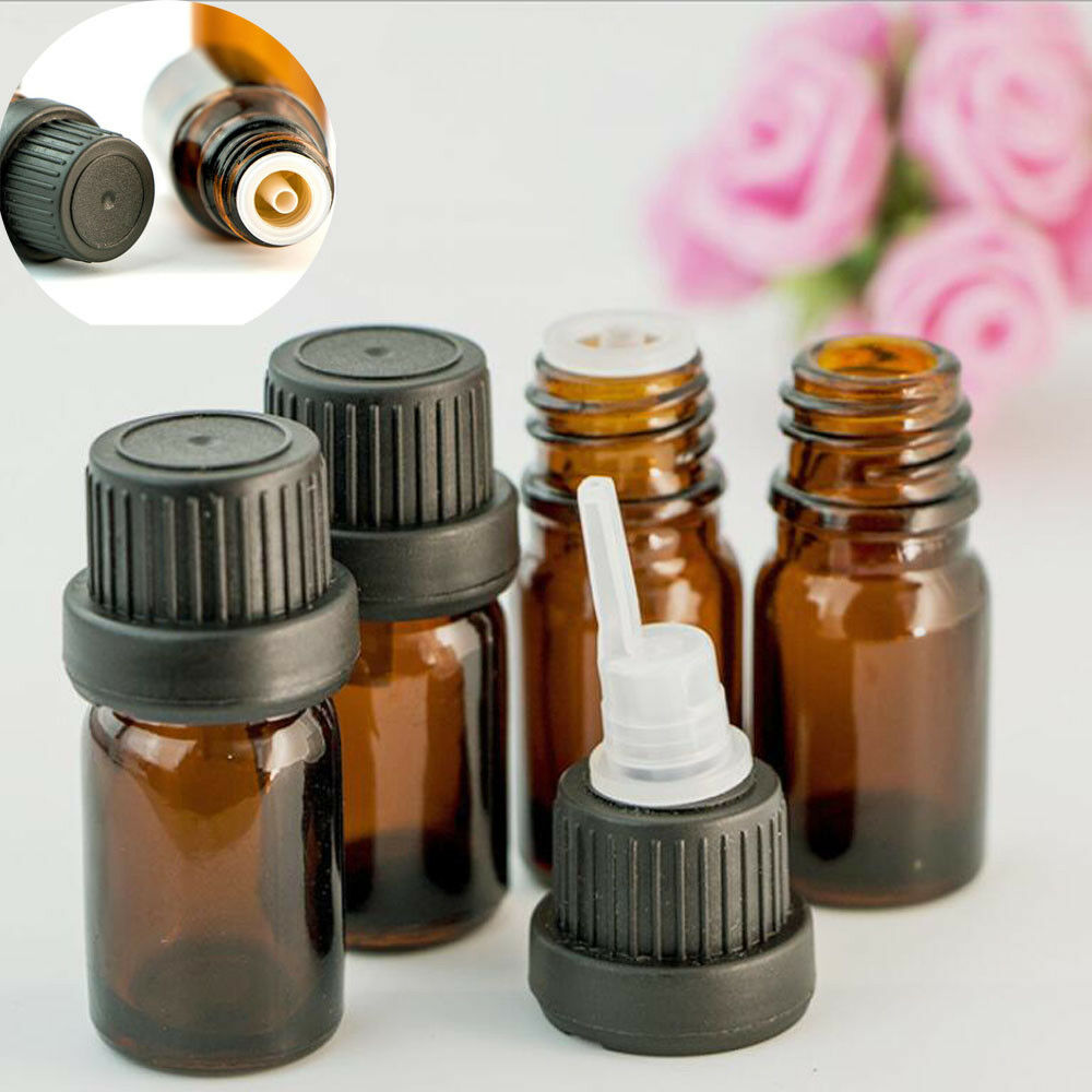 24pcs 5ml/10ml/15ml/20ml Empty Amber Brown Glass E... – Grandado