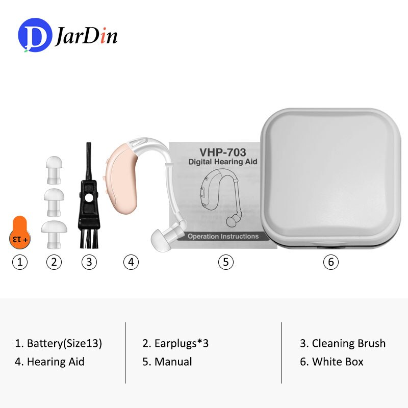 703 Hearing Aids Rechargeable for Elderly Deaf Air... – Grandado