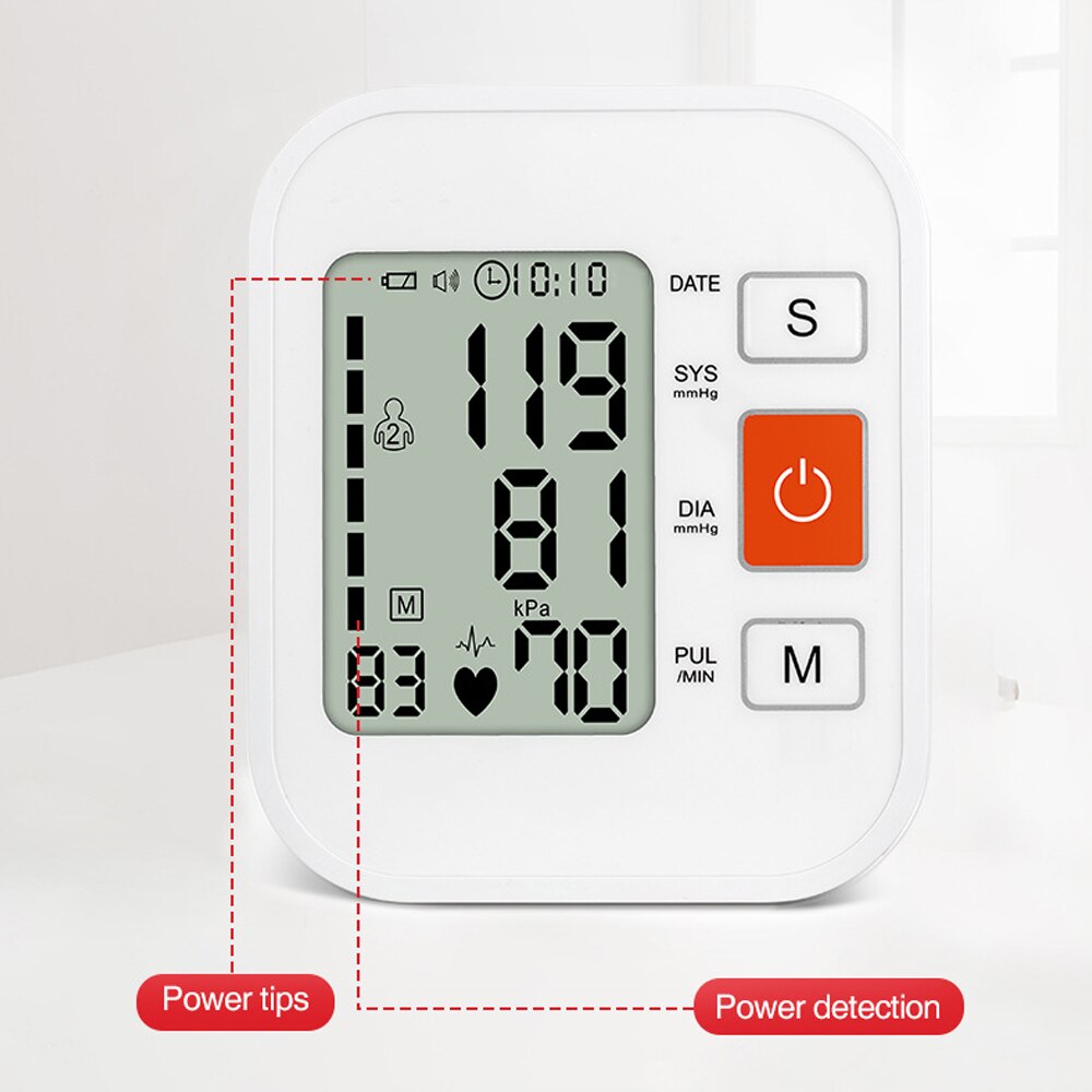 Automatic Digital Upper Arm Blood Pressure Monitor... – Grandado