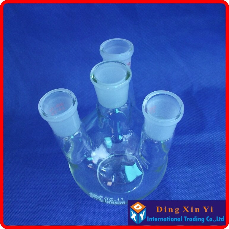 500ml 24/29 four necks round-bottom flask,short ne... – Grandado