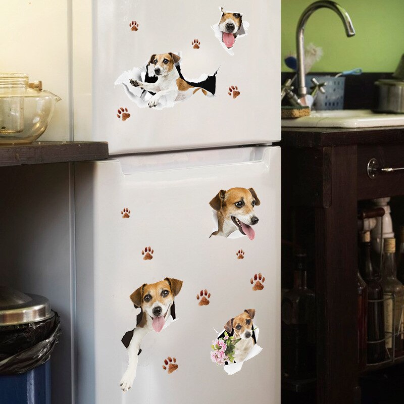 wawa dog Paw print animal wall stickers for kids r... – Grandado