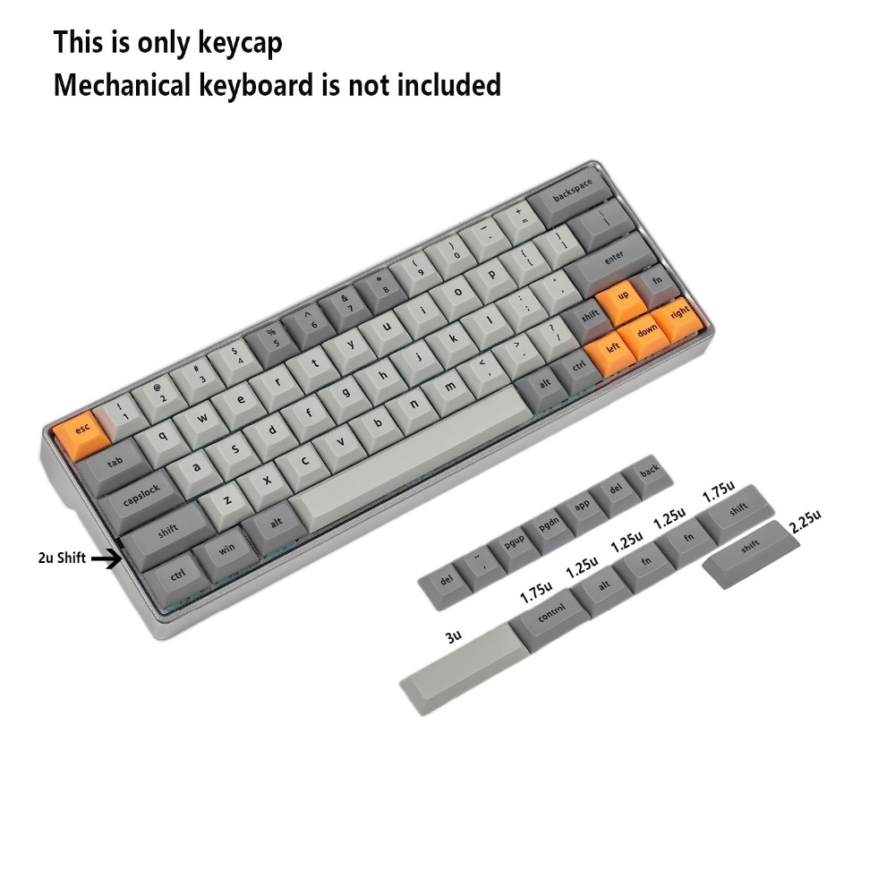 YMDK DSA Profile Dye-Sub Thick PBT Keyset Keycap F... – Grandado