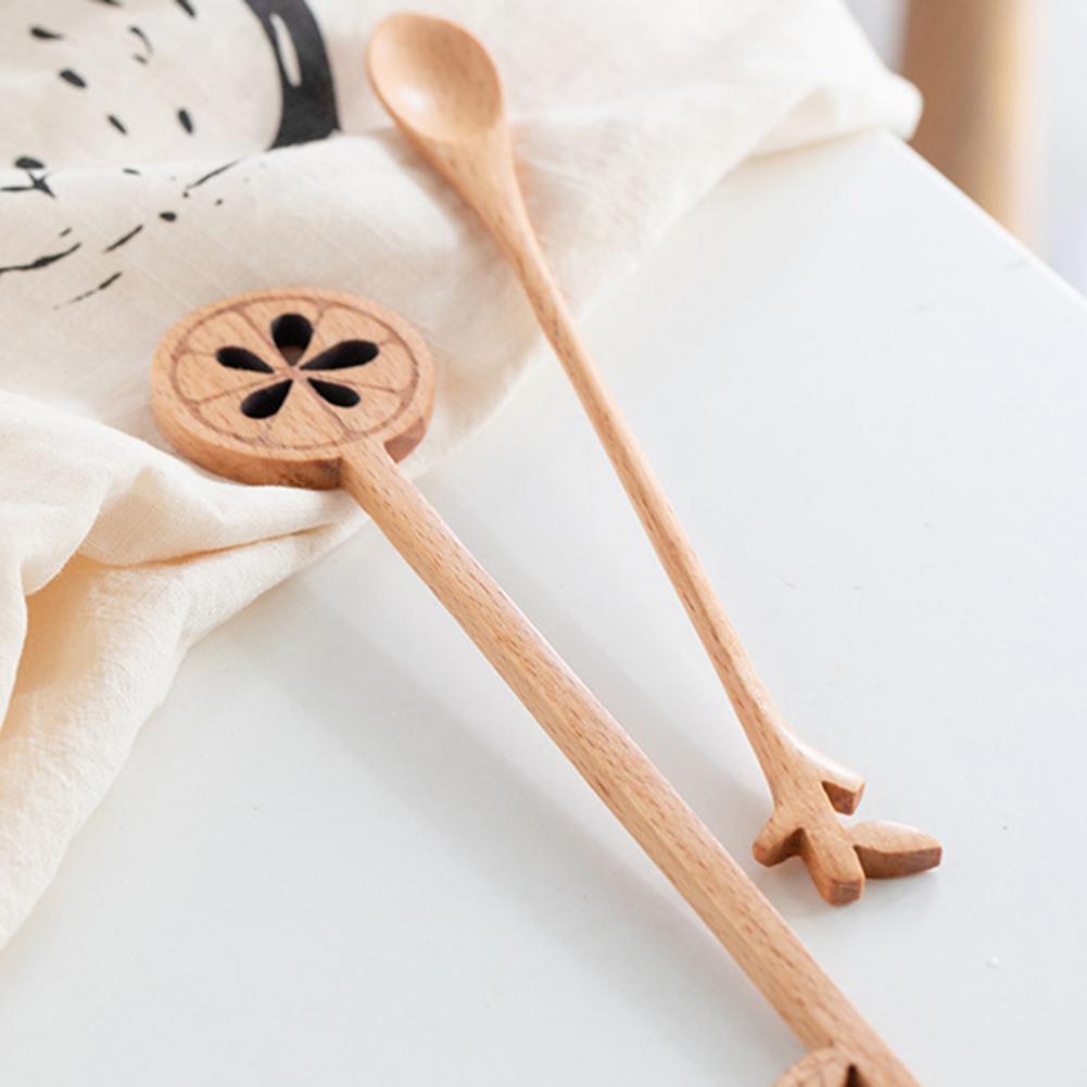 Cuchara de madera ligera para mezclar sopa, cuchar... – Grandado