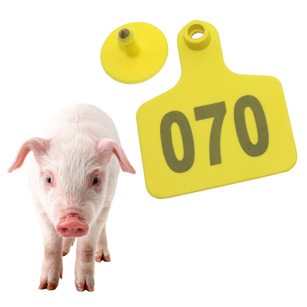 100 Pcs Farm Aniamls Cow Ear Tag Signs Farm Animal... – Grandado
