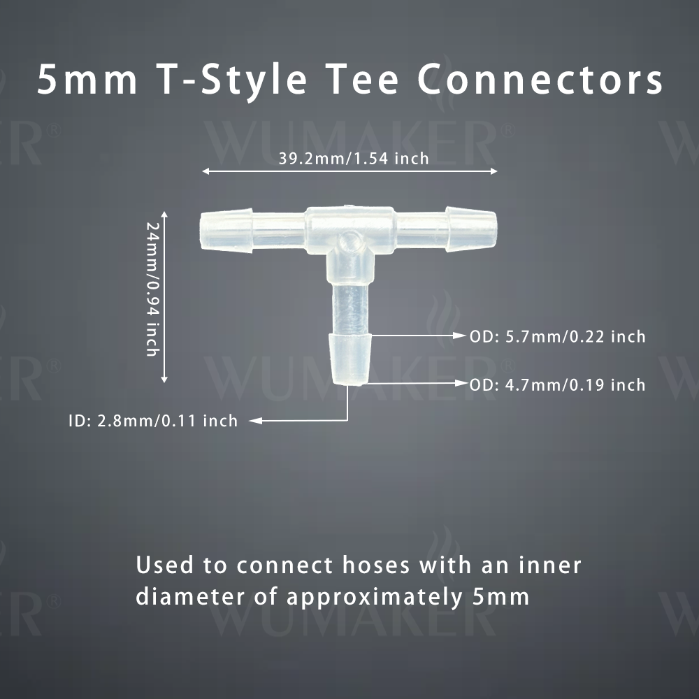 5Pcs T-Style Tee Connectors Hose Barb Fitting T Sh... – Grandado
