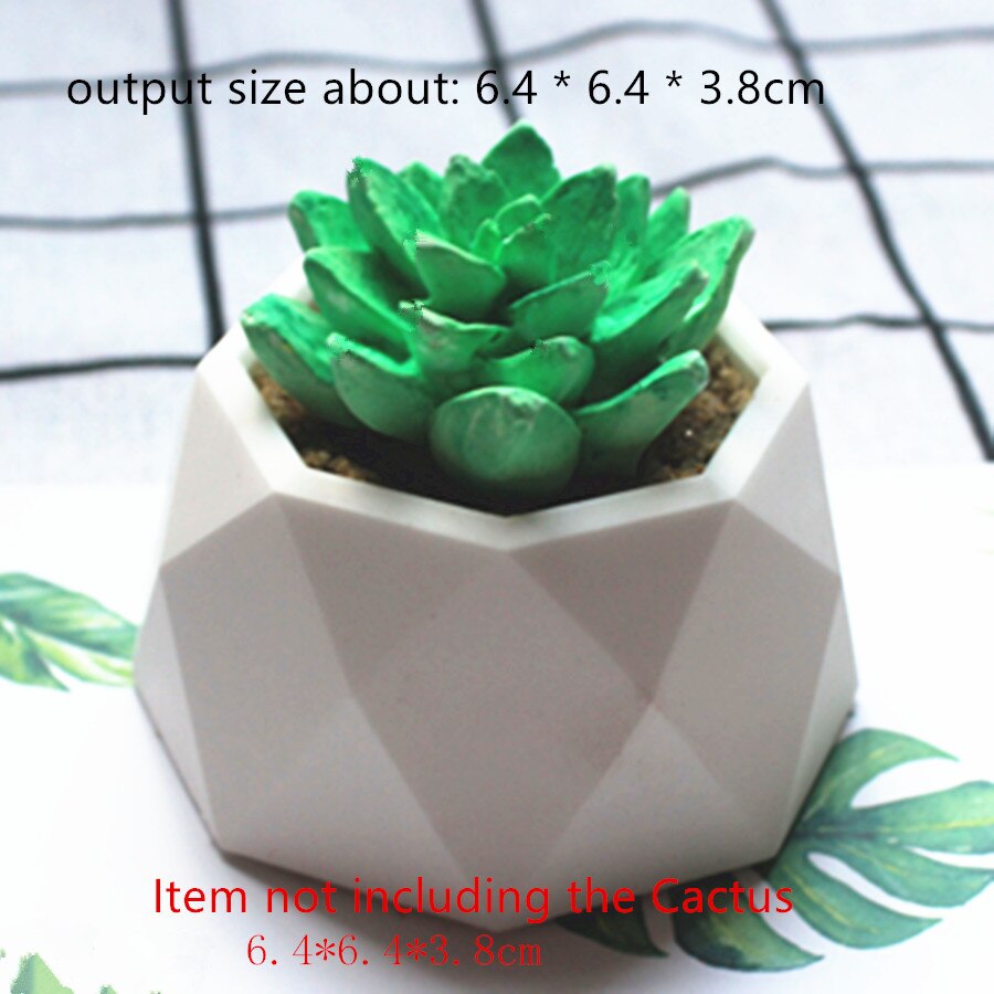 Creatieve Geometrische Polygon Beton Pot Mold Vlez... – Grandado