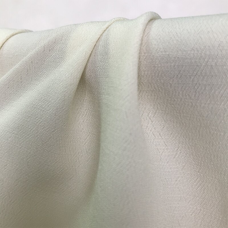 Light yellow rayon double crepe artificial silk fa... – Grandado