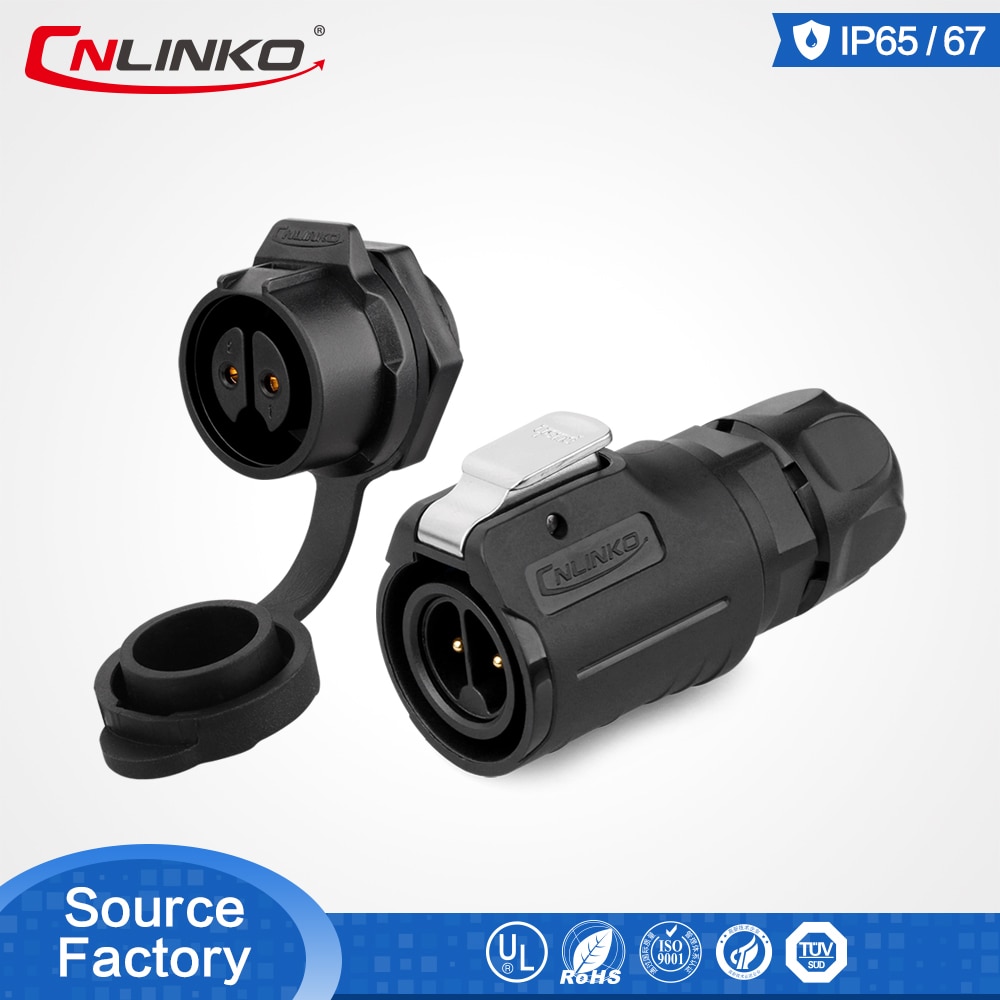 Cnlinko M16 2 Pin Plastic Waterproof Connector for... – Grandado