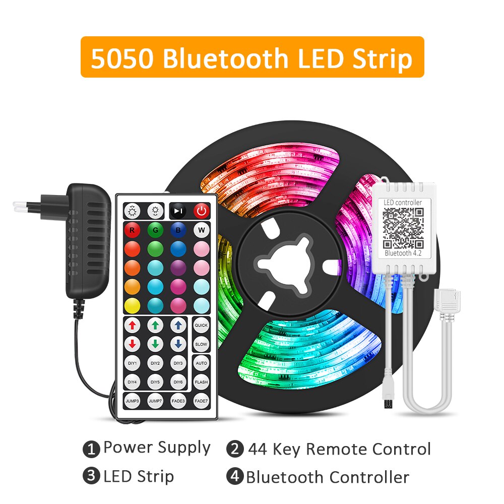 Led Strip Lights,5050 RGB Led Lights Strip with 24... – Grandado