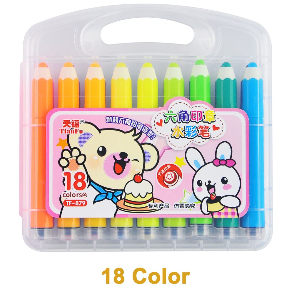 60 Colors Stamp Watercolor Pens Cute Pencil Shaped... – Grandado