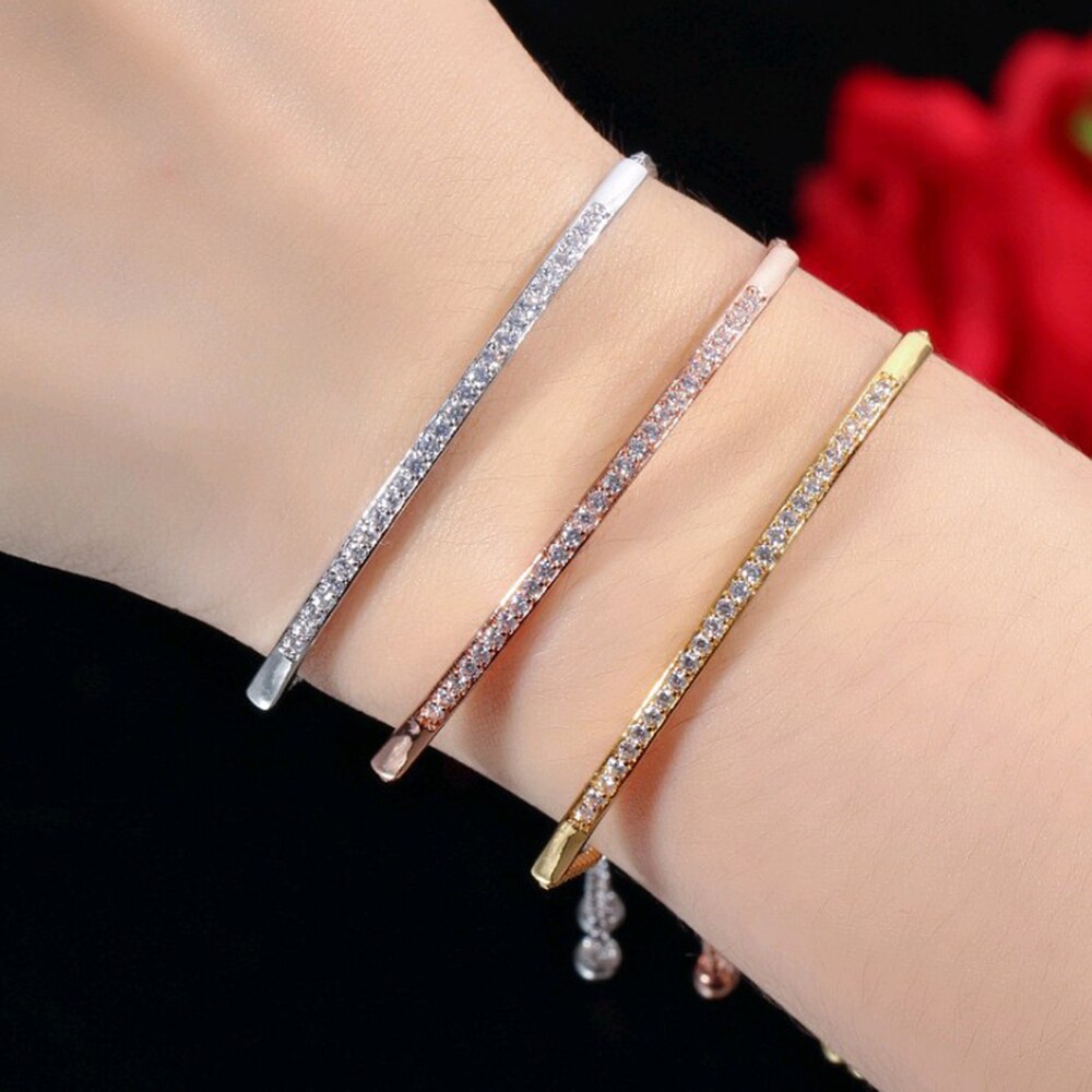 Adjustable Bracelet Bangle For Women Captivate Bar... – Grandado
