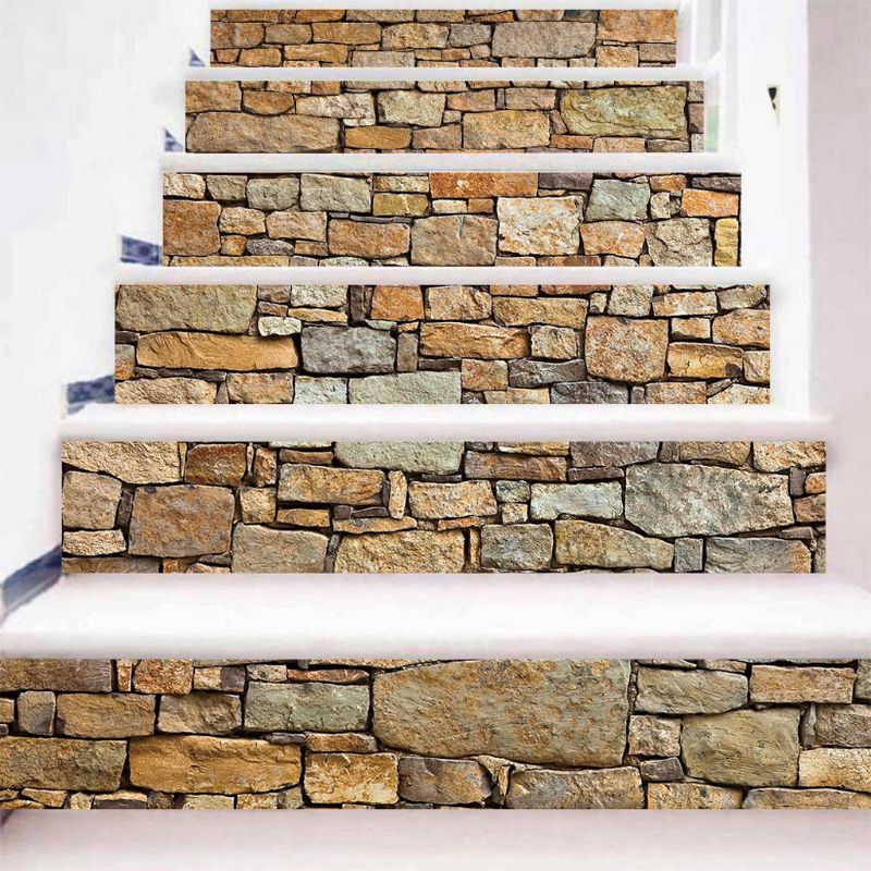 6pcs/set 3D Stone Staircase Stair Riser Floor Stic... – Grandado