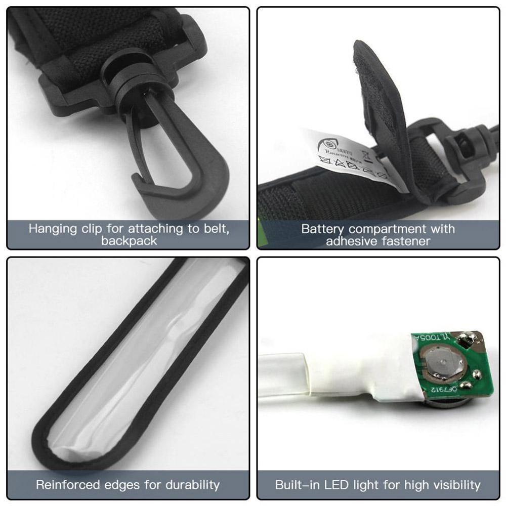 LED Light Reflective Belt Strap Night Outdoor Acce... – Grandado