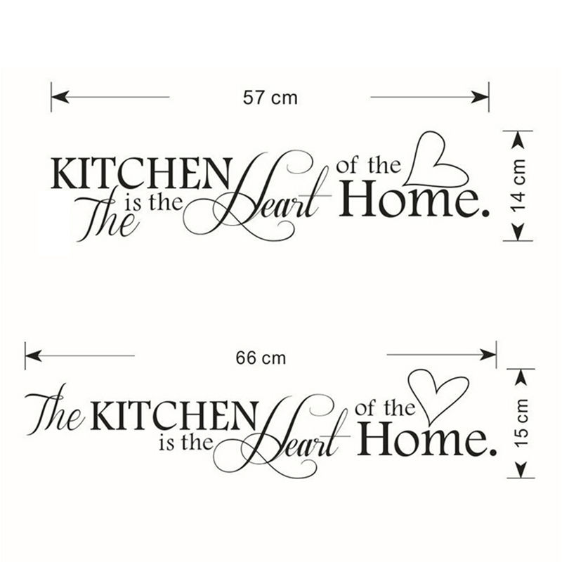 1 Sheet Kitchen is the Heart of Home Wall Stickers... – Grandado