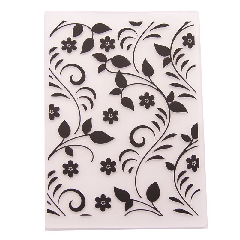 Flower Vine Plastic Embossing Folder Stencils Temp... – Vicedeal