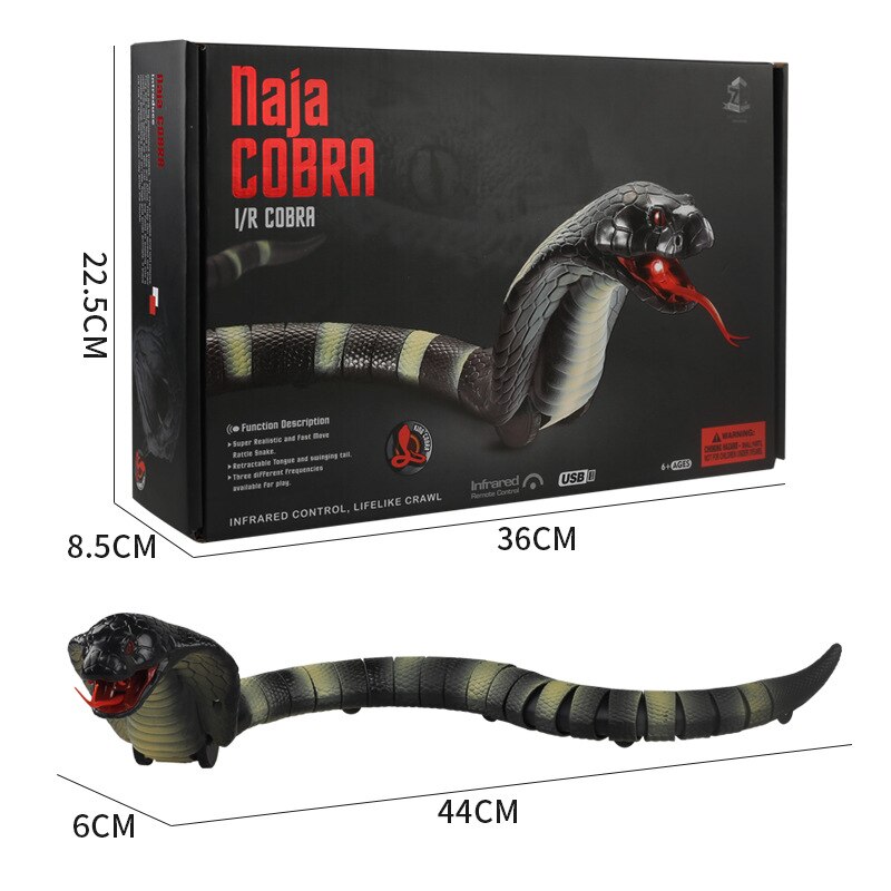 Novelty RC Snake Terrifying Toy Plastic Infrared F... – Grandado