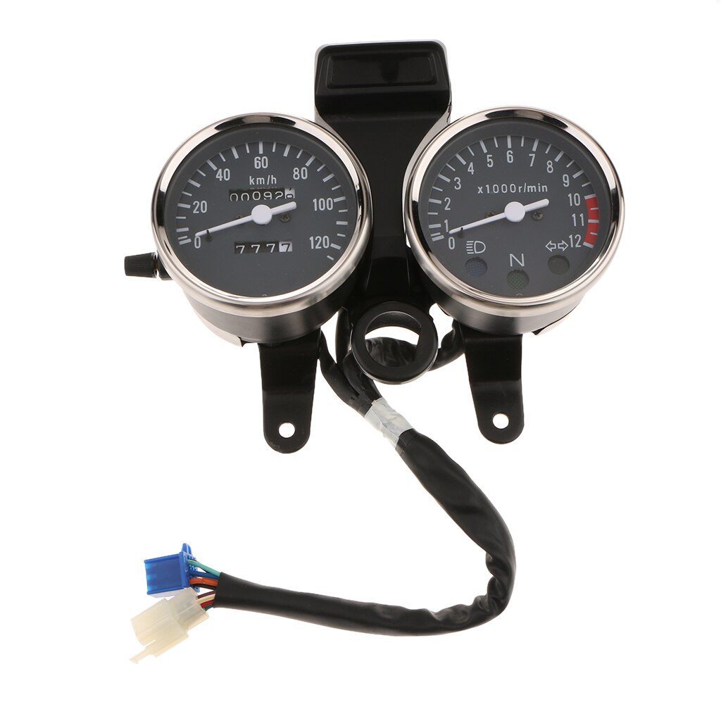 Motorcycle Black Odometer Speedometer And Tachomet... – Vicedeal