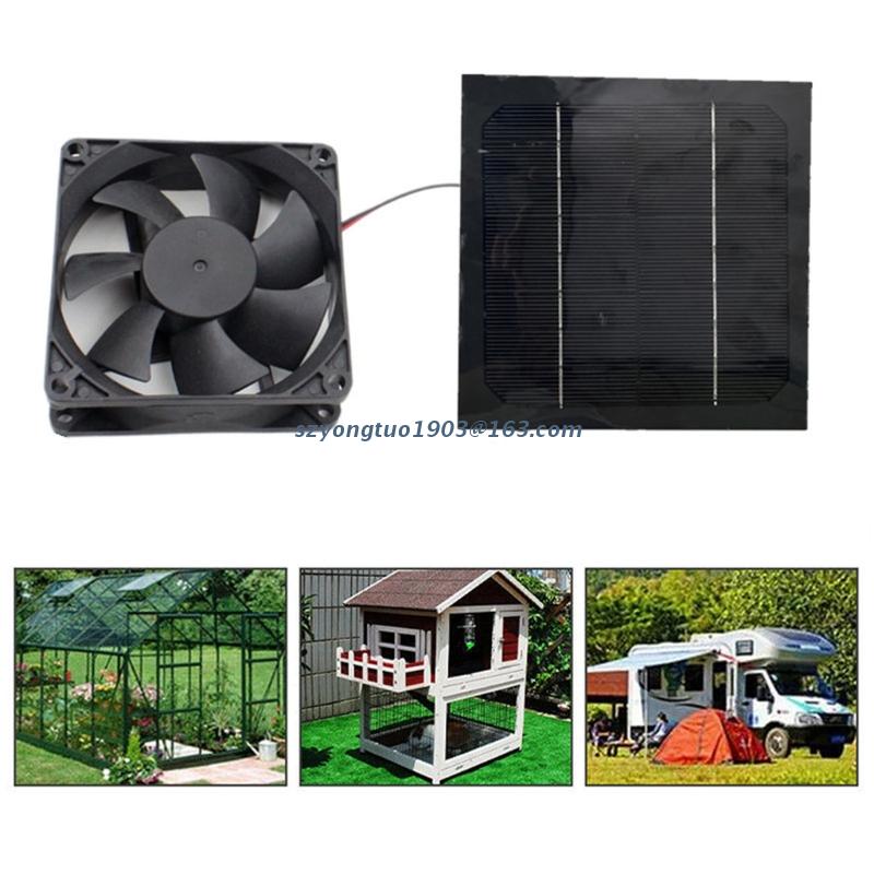 P82C USB Solar Panel Powered Fan 20W Mini Solar At... – Grandado