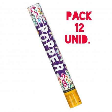 Pack 12 cañones confetti 40cm – Grandado