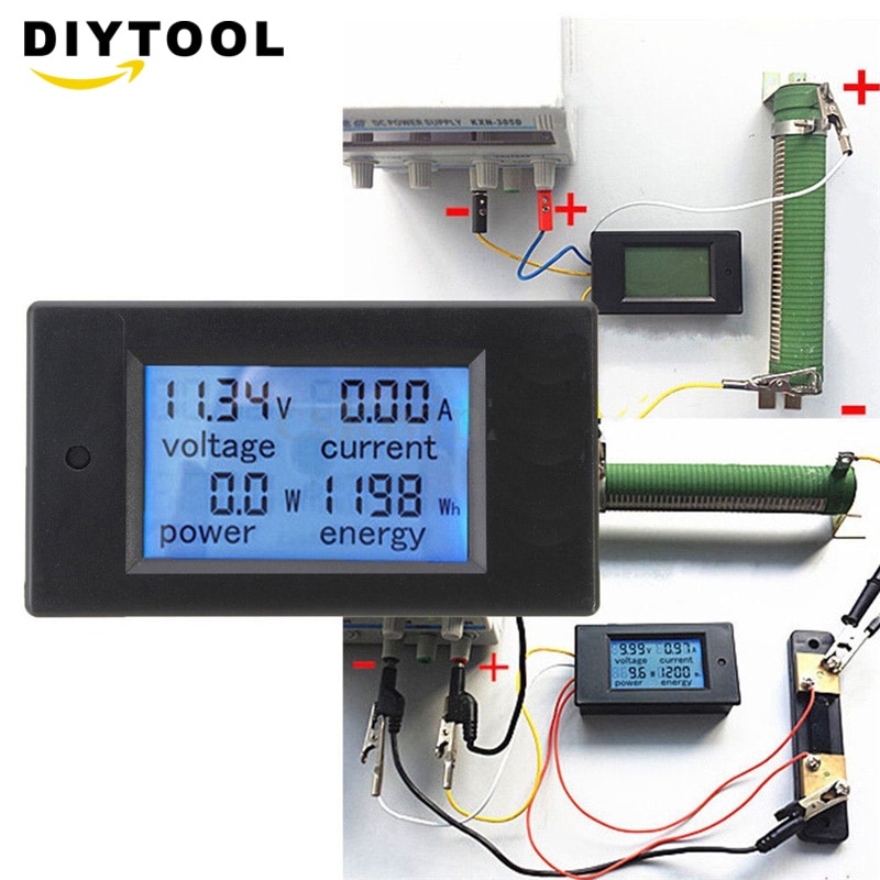 Digital DC Voltage Meters 100V/20A Power Energy an... – Grandado