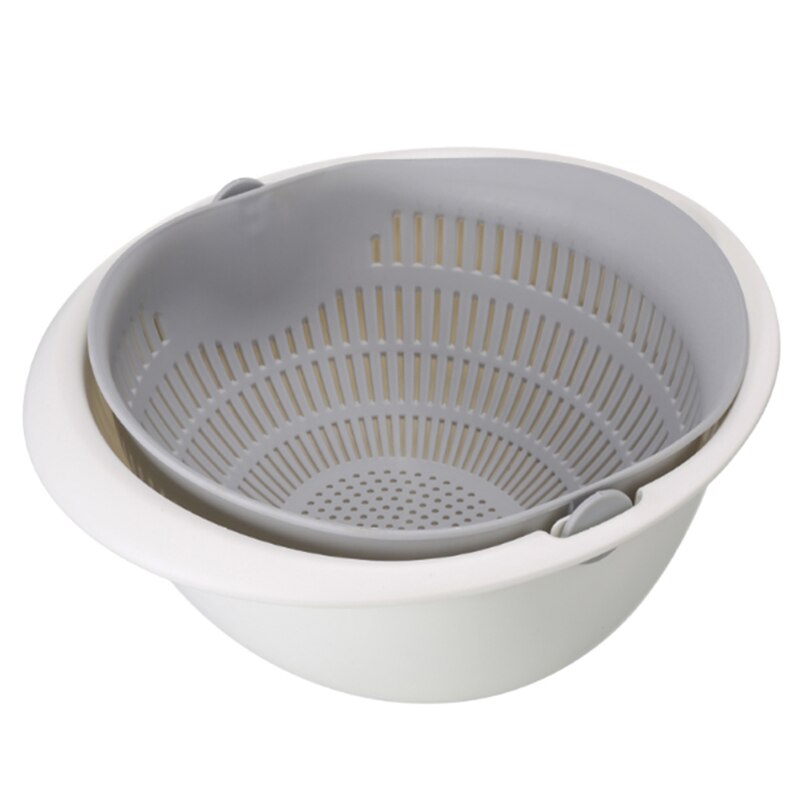 Double Drain Basket Bowl Rice Washing Kitchen Sink... – Vicedeal