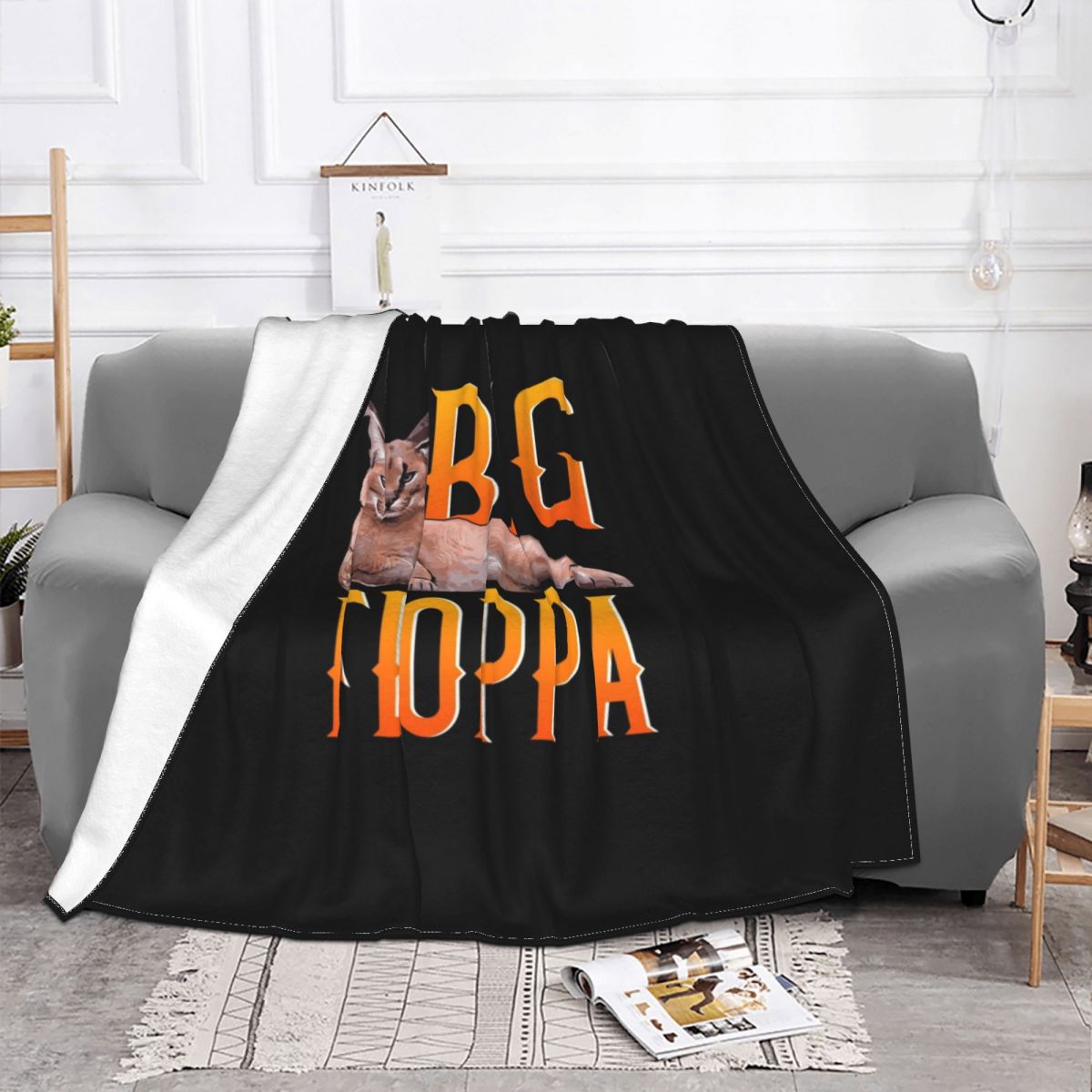 Big Floppa Animal Cat Blankets Fleece Decoration P... – Vicedeal