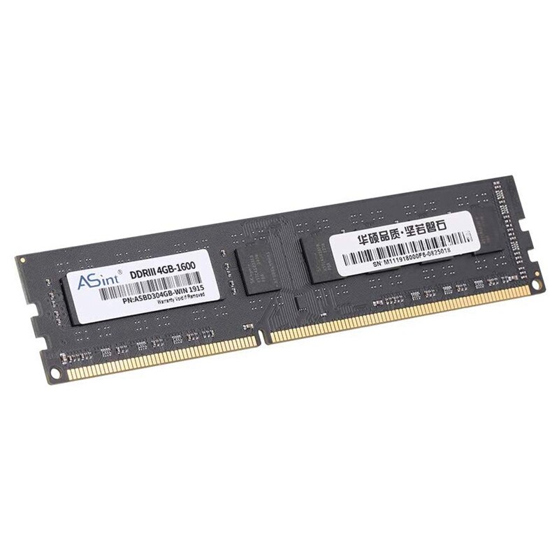 ASint DDR3 4GB Ram 1600MHz Desktop Memory with Hea... – Vicedeal