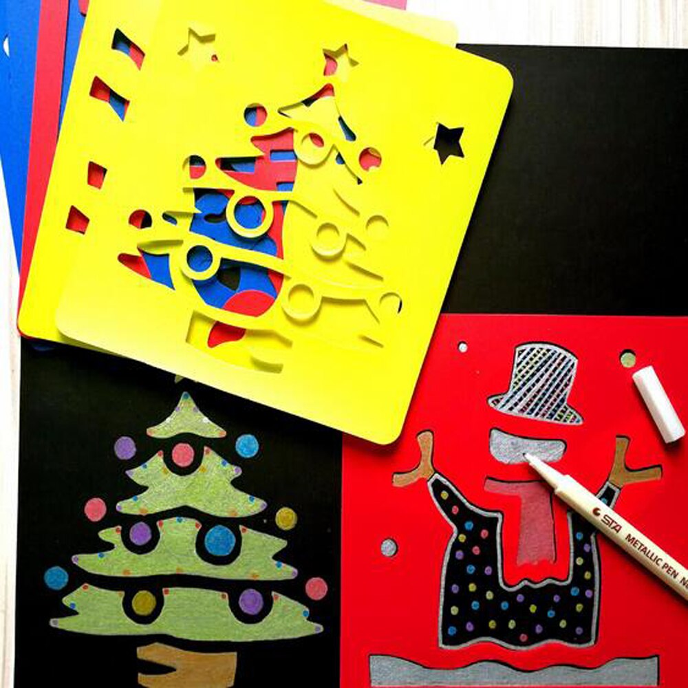 Kids Stencils Plastic Drawing Painting Stencil Tem... – Grandado